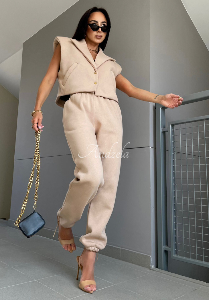 Elegantes Set La Milla Protect Your Peace Camel - Andżela Online Shop